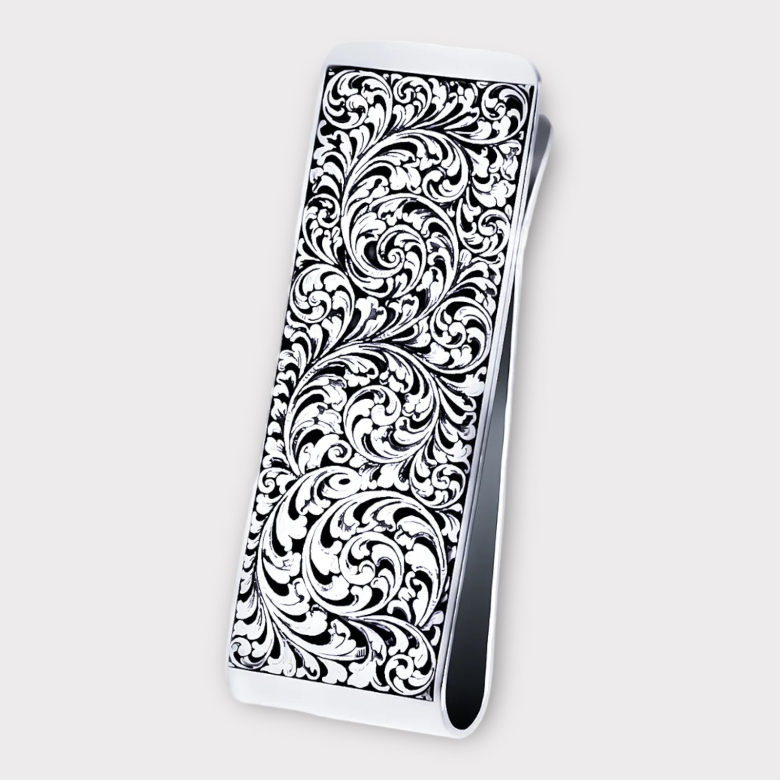 Ken Hunt Gun Engraved Money Clip